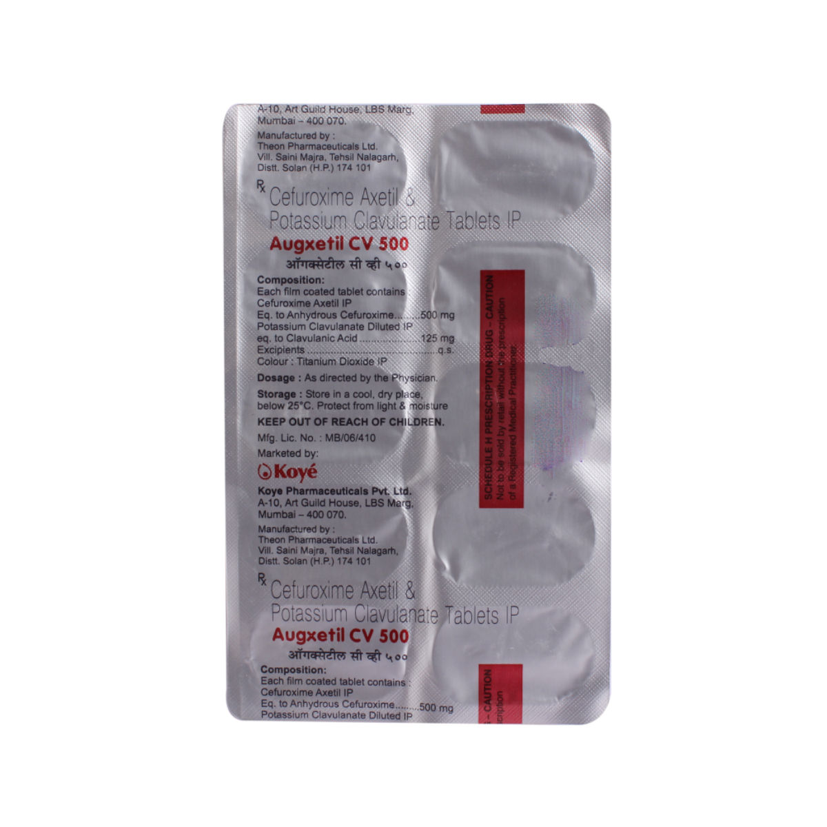 Augxetil CV 500 Tablet 10's Price, Uses, Side Effects, Composition ...
