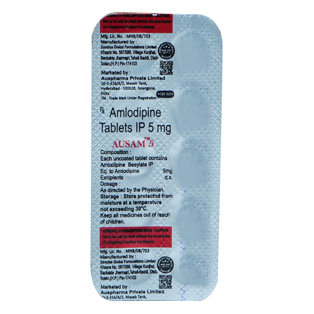 Ausam 5 Tablet 10's Price, Uses, Side Effects, Composition - Apollo ...