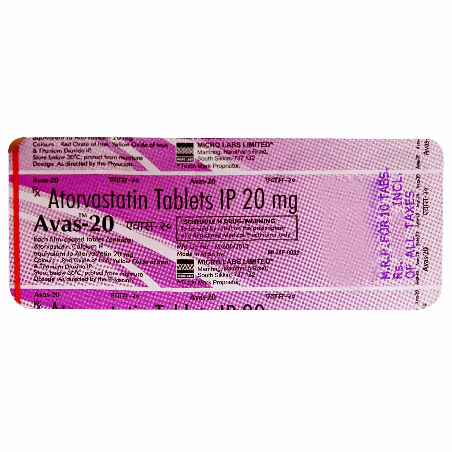 Avas 20 Tablet 10's Price, Uses, Side Effects, Composition - Apollo ...