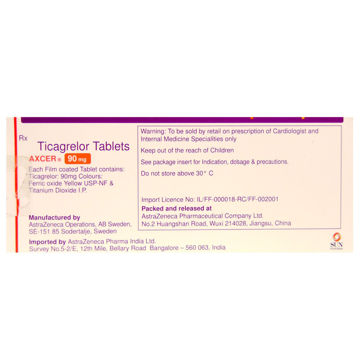 Axcer 90 mg Tablet 14's Price, Uses, Side Effects, Composition - Apollo ...