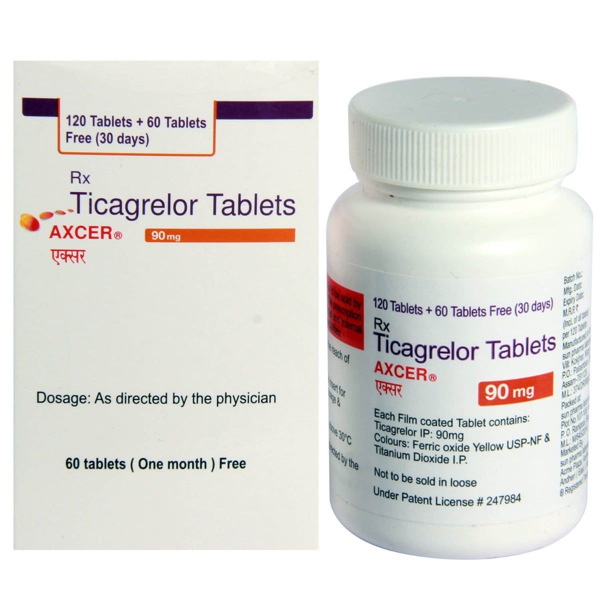 Axcer 90mg Tablet 180's Price, Uses, Side Effects, Composition - Apollo ...