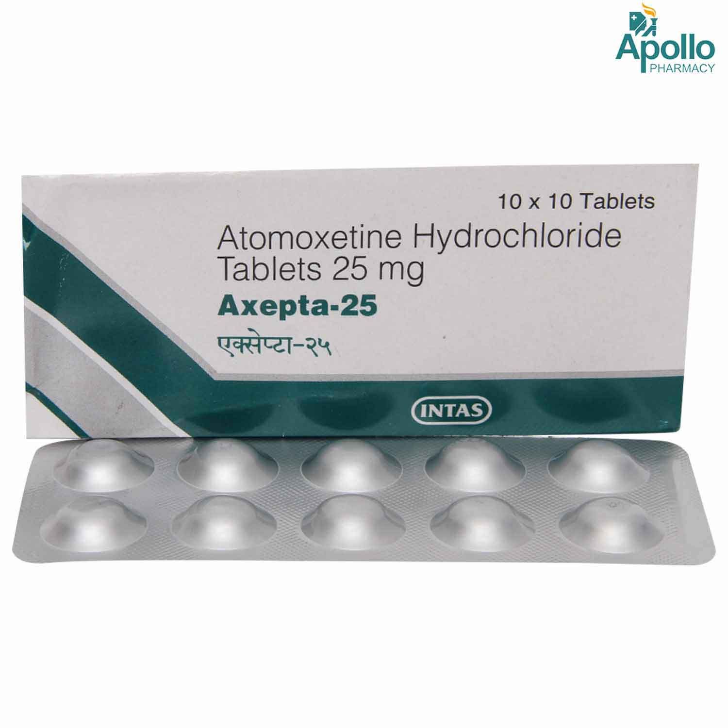 AXEPTA 25MG TABLET Price, Uses, Side Effects, Composition - Apollo Pharmacy