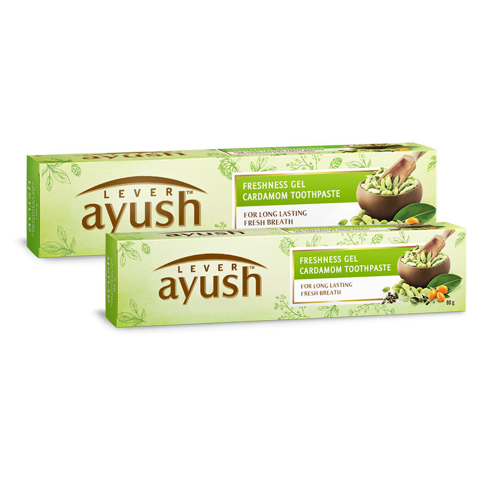 Lever Ayush Freshness Gel Cardamom Toothpaste, 80 gm Price, Uses, Side ...