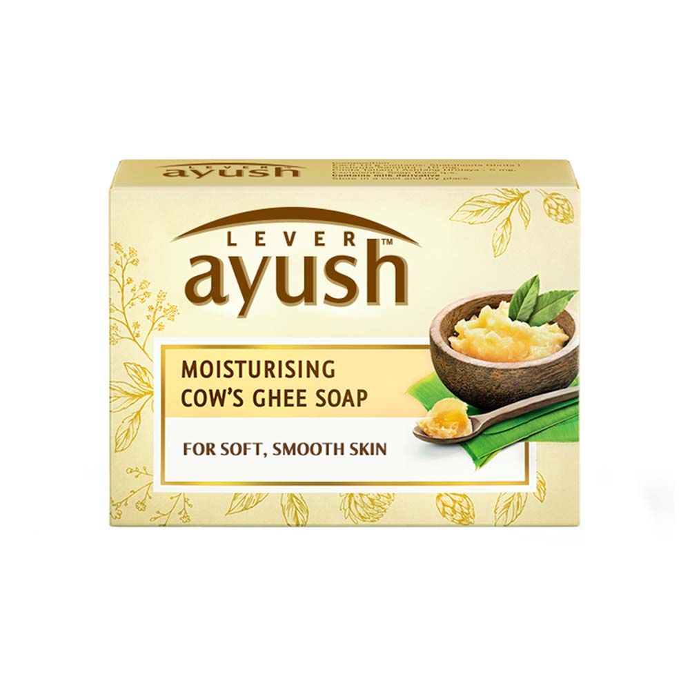 Lever Ayush Moisturising Cow's Ghee Soap, 100 gm Price, Uses, Side ...