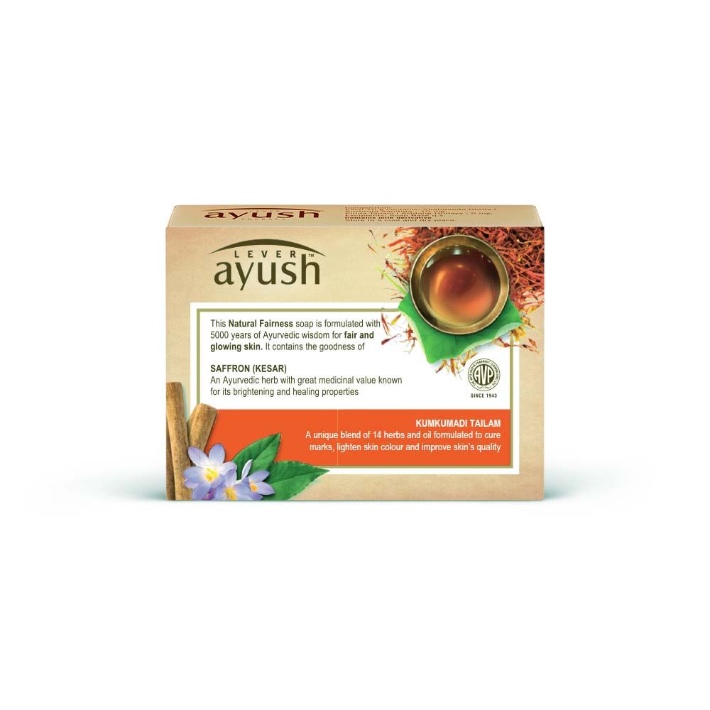 Lever Ayush Natural Fairness Saffron Soap, 100 gm Price, Uses, Side ...
