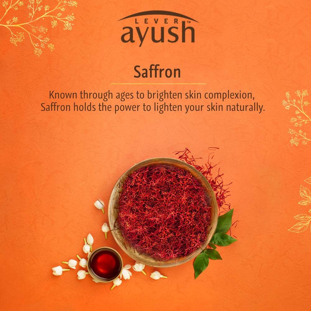 Lever Ayush Natural Fairness Saffron Soap, 100 gm Price, Uses, Side ...