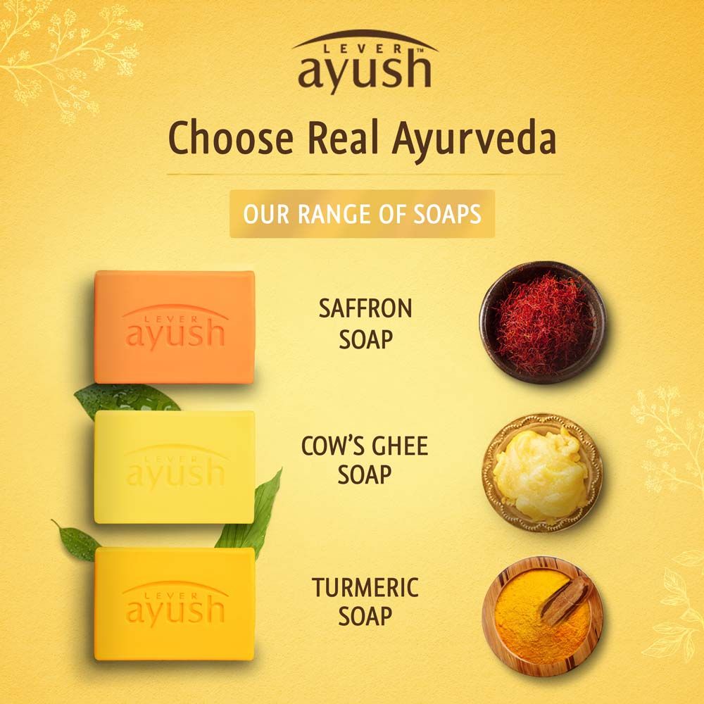 Lever Ayush Natural Fairness Saffron Soap, 100 gm Price, Uses, Side ...