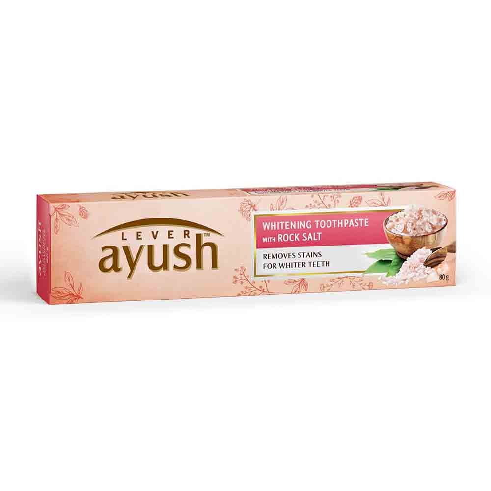 Lever Ayush Whitening Rock Salt Toothpaste, 80 gm Price, Uses, Side ...