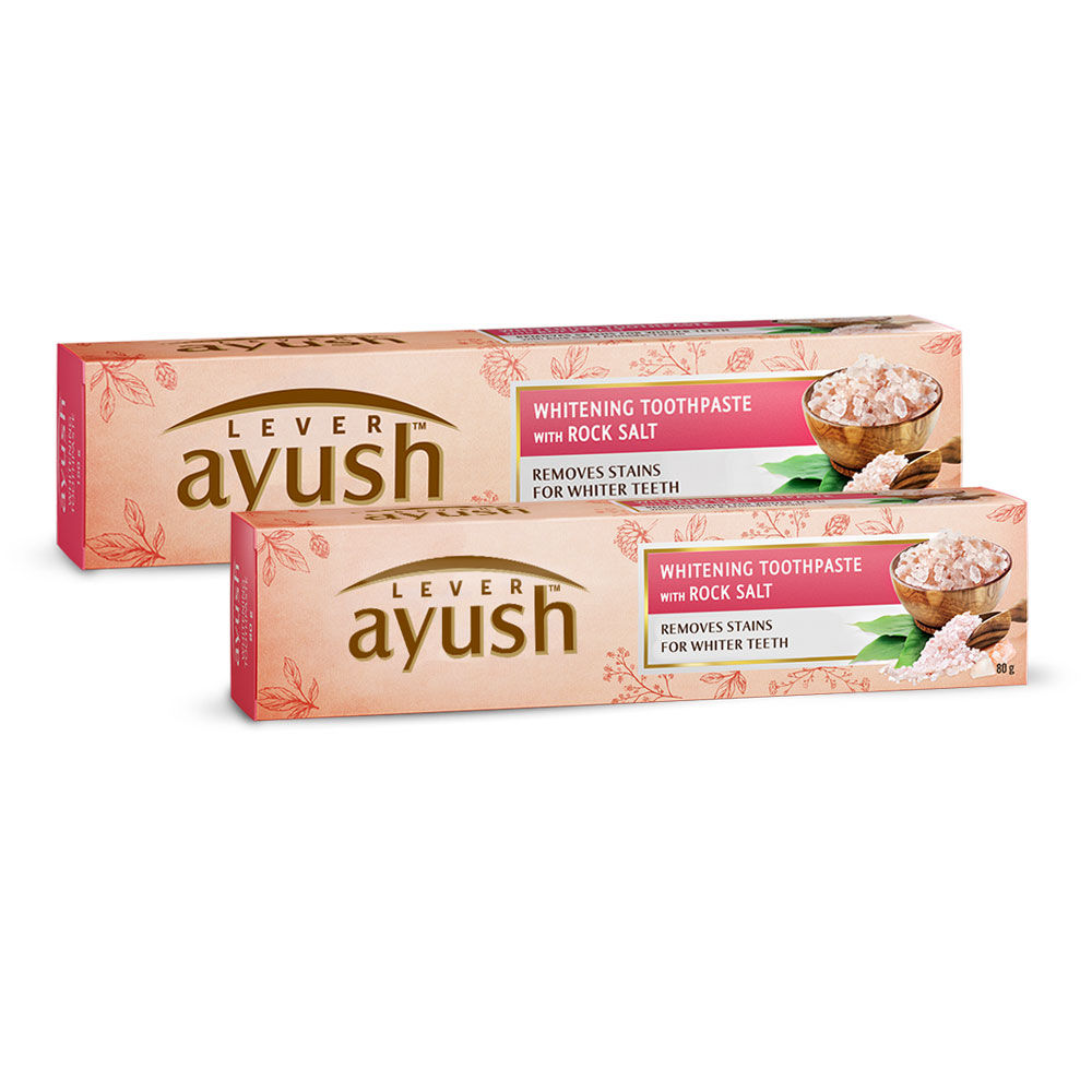 Lever Ayush Whitening Toothpaste with Rock Salt, 80 gm Price, Uses ...