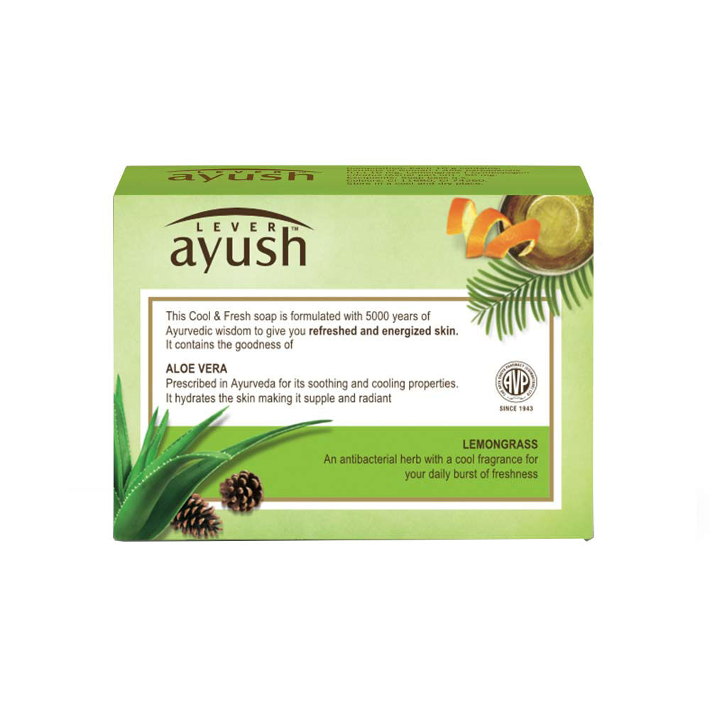 Lever Ayush Cool & Fresh Aloe Vera Soap, 100 gm Price, Uses, Side ...
