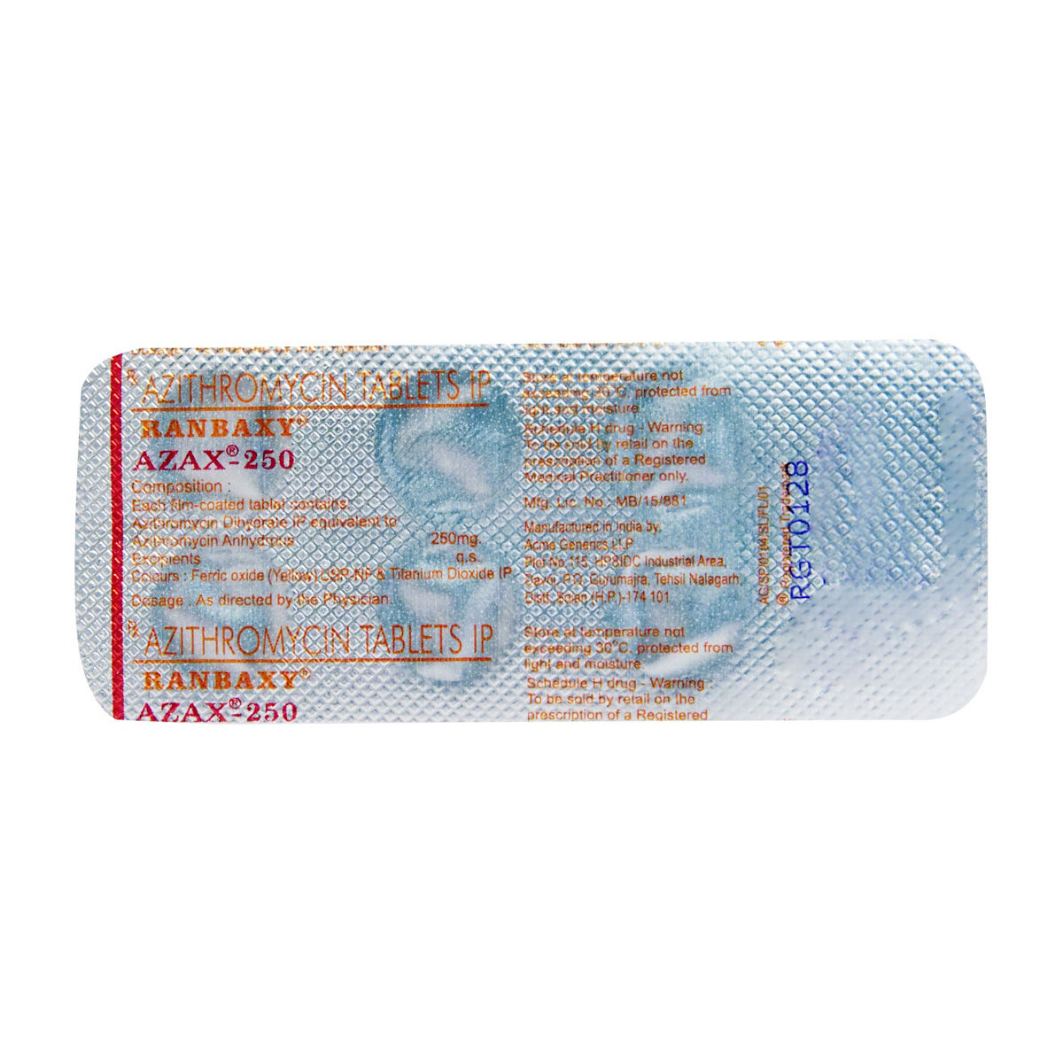 Azax 250 Tablet 6's Price, Uses, Side Effects, Composition - Apollo ...