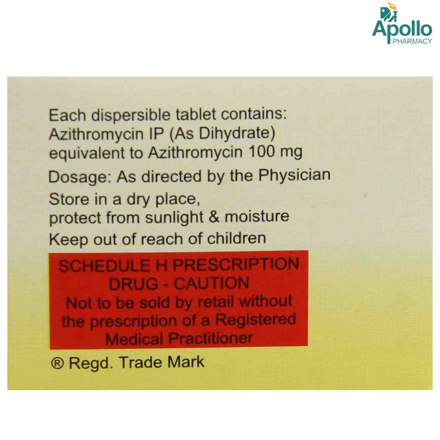 Azibact Kid 100 mg Tablet 3's Price, Uses, Side Effects, Composition ...