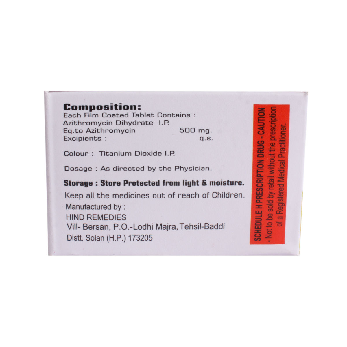 Aziera 500 mg Tablet 3's Price, Uses, Side Effects, Composition ...