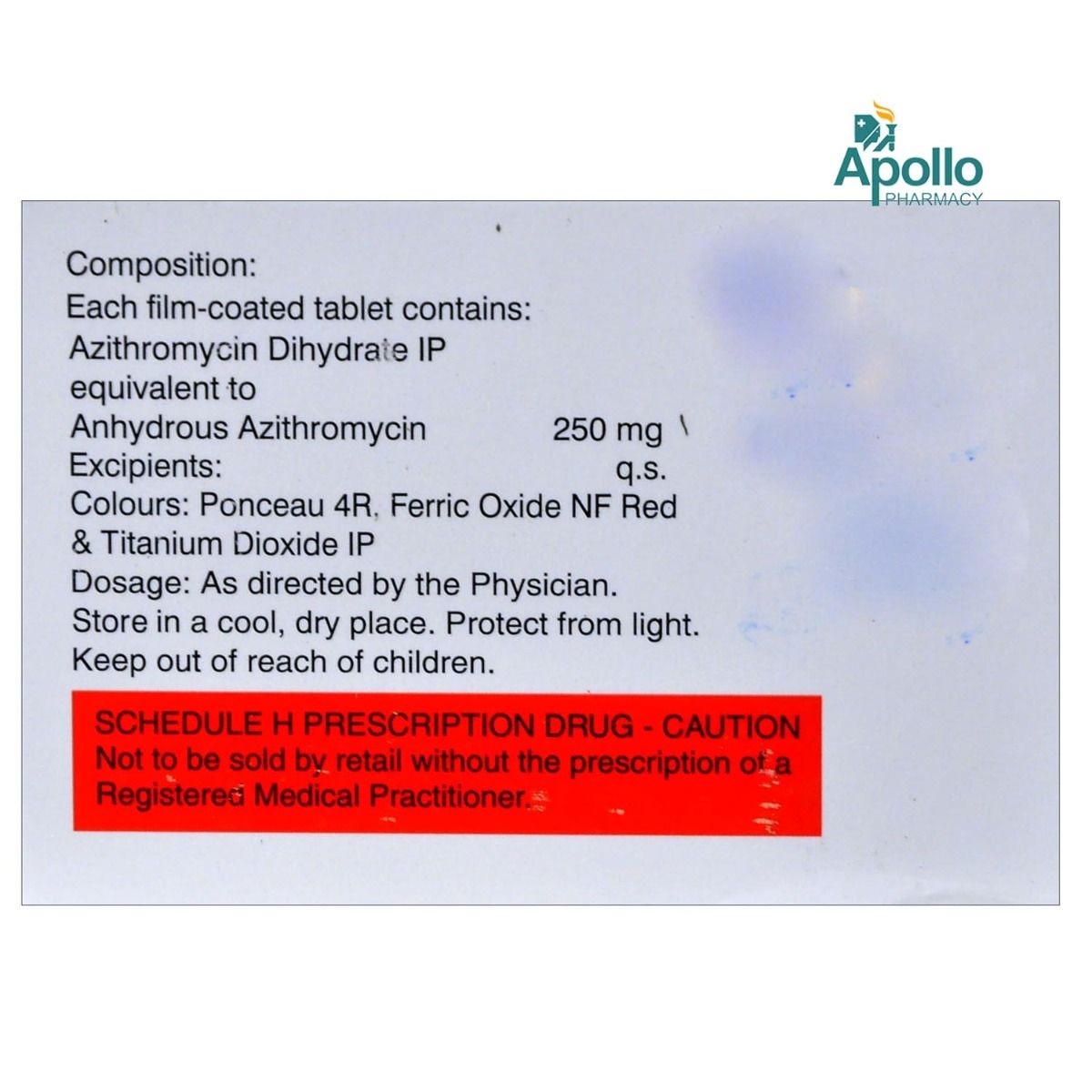 Azivent 250 Tablet 10's Price, Uses, Side Effects, Composition - Apollo ...