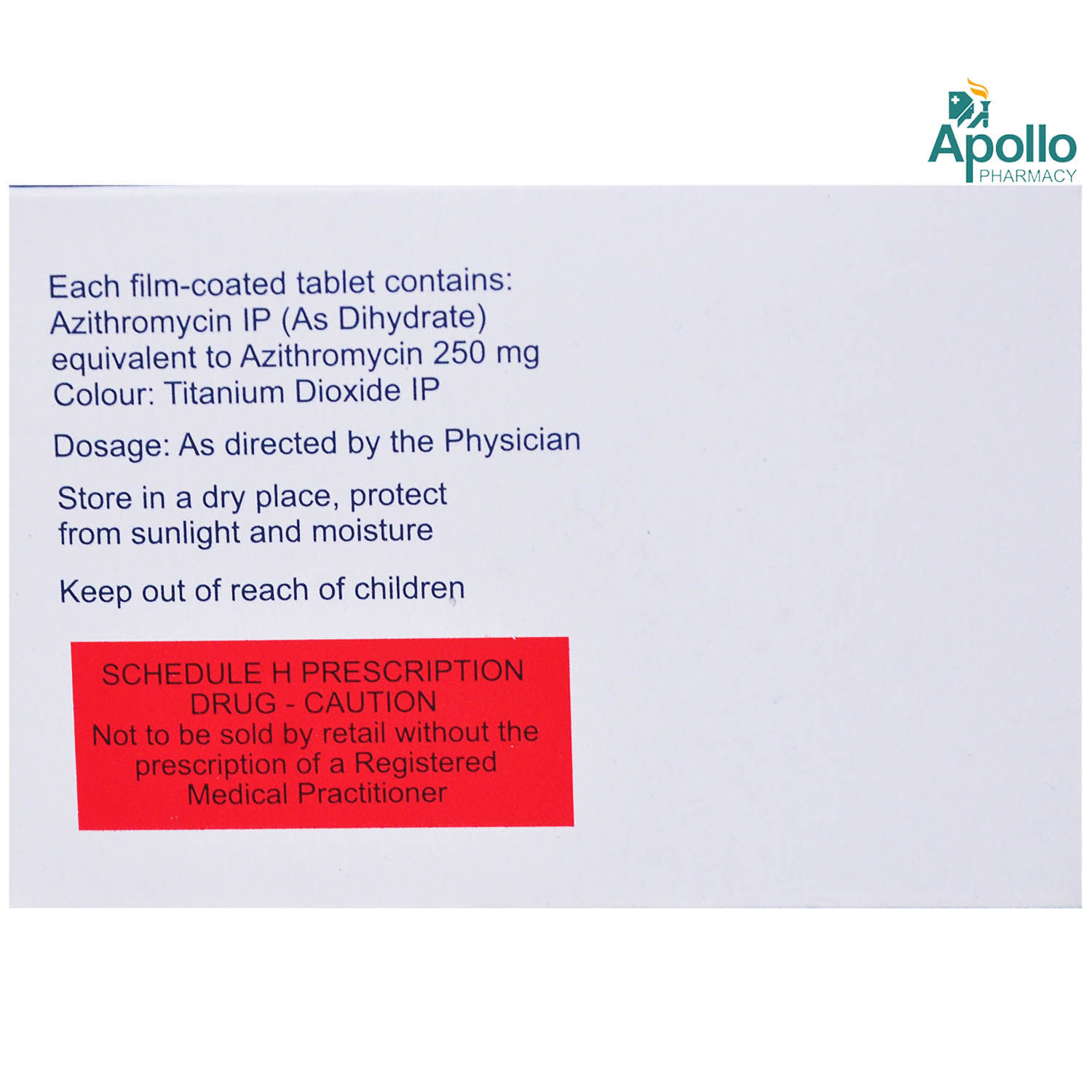 Azibact 250 Tablet 10's Price, Uses, Side Effects, Composition - Apollo ...
