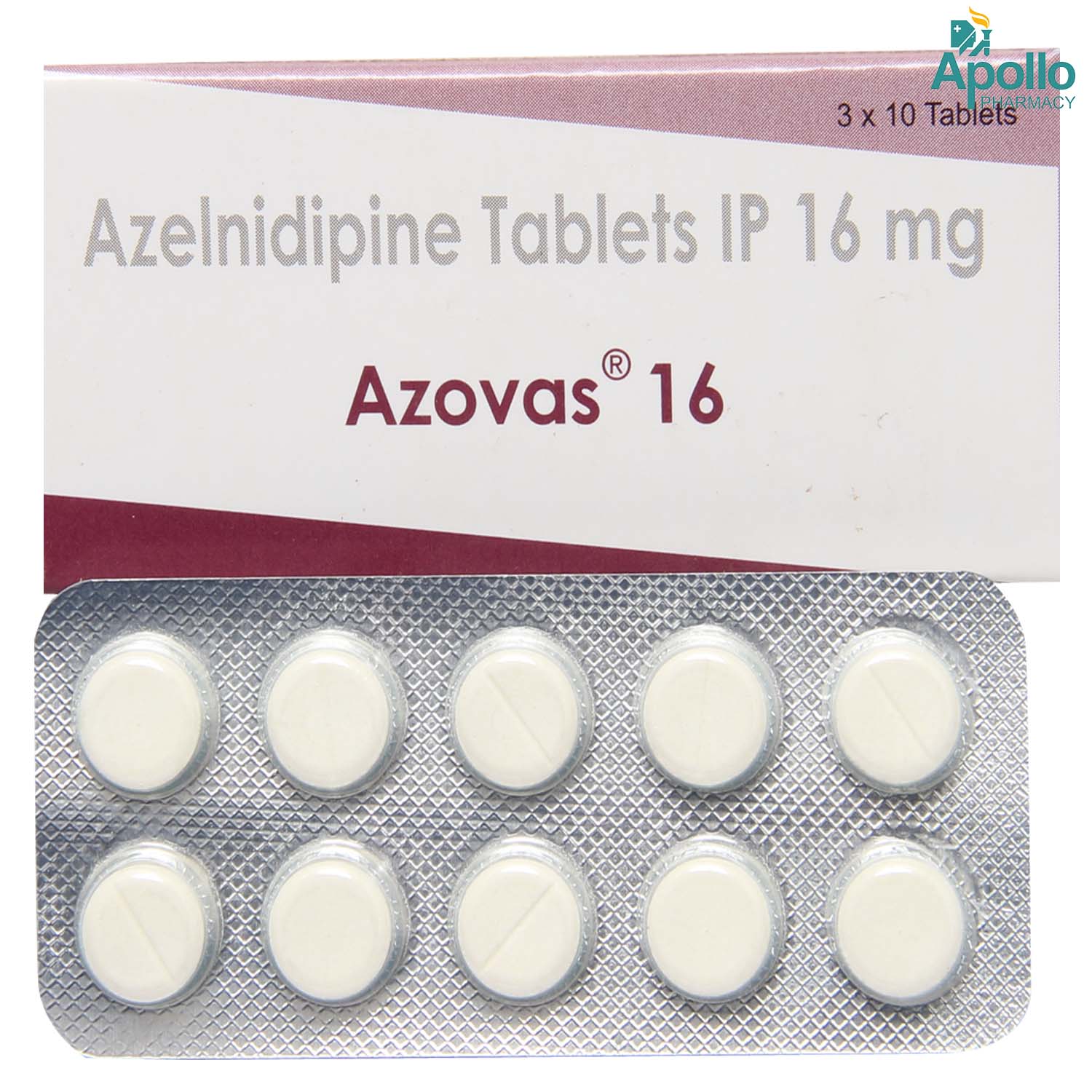 Azovas 16 Tablet 10's Price, Uses, Side Effects, Composition - Apollo ...
