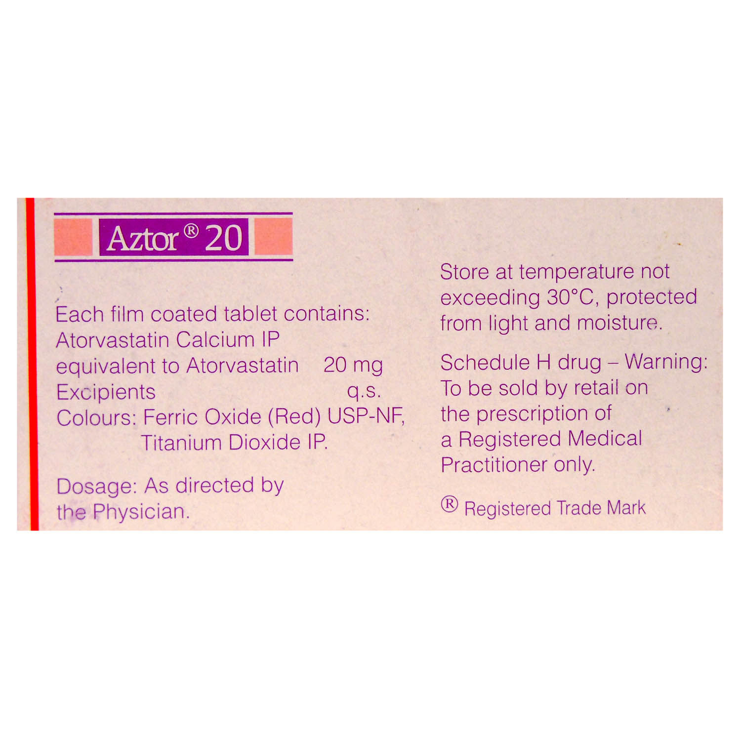 AZTOR 20MG TABLET Price, Uses, Side Effects, Composition - Apollo Pharmacy