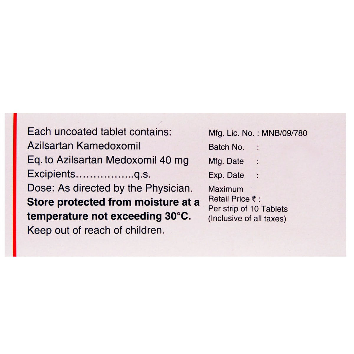 Aztric-40 Tablet 10's Price, Uses, Side Effects, Composition - Apollo ...