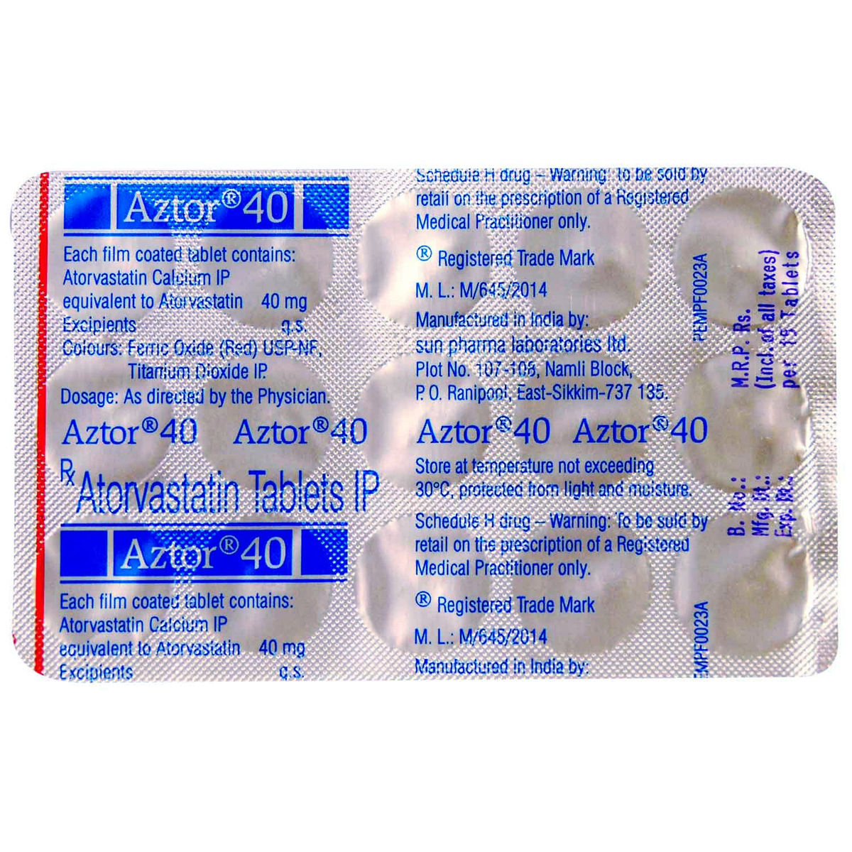 Aztor 40 Tablet 15's Price, Uses, Side Effects, Composition - Apollo ...