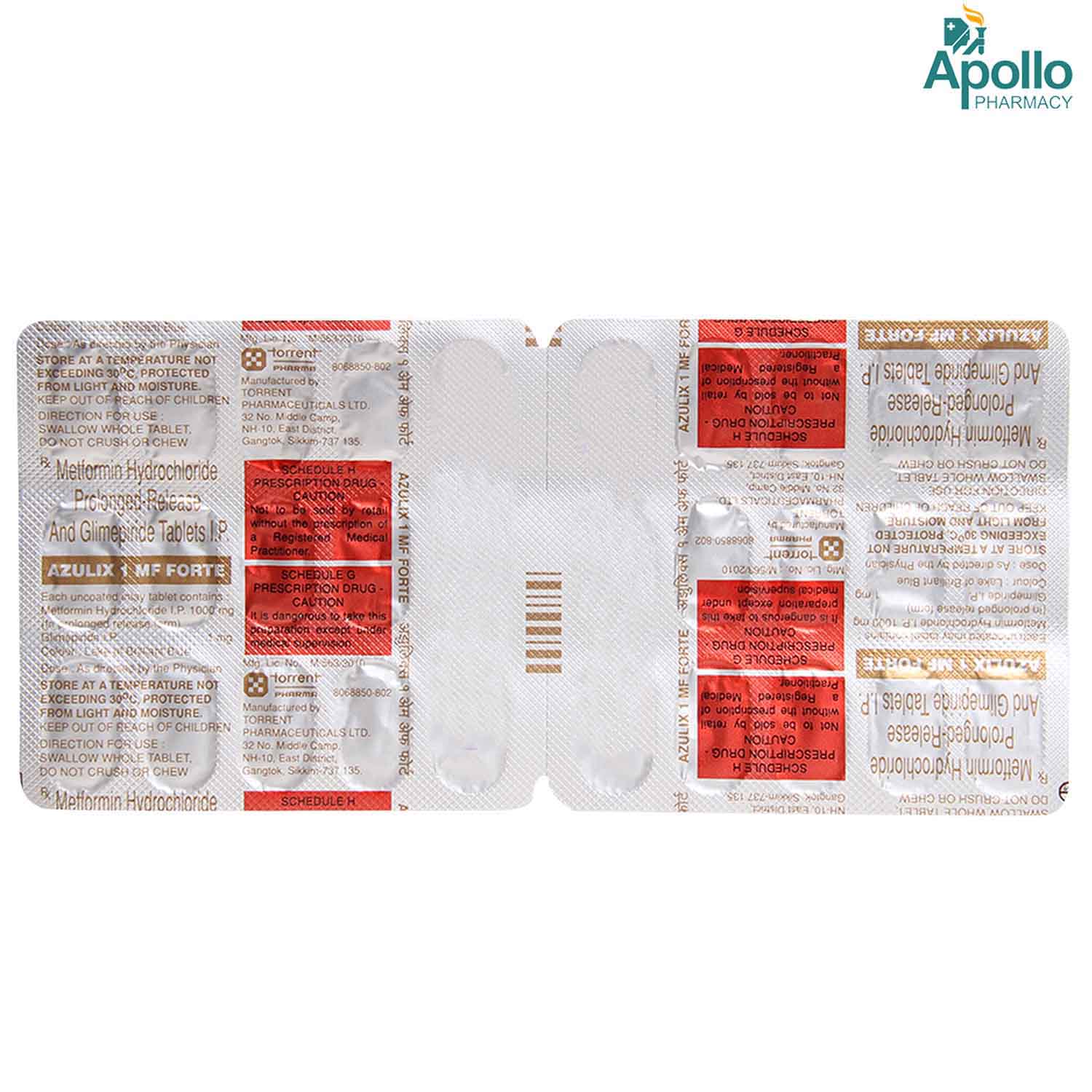 Azulix 1 MF Forte Tablet 15's Price, Uses, Side Effects, Composition ...