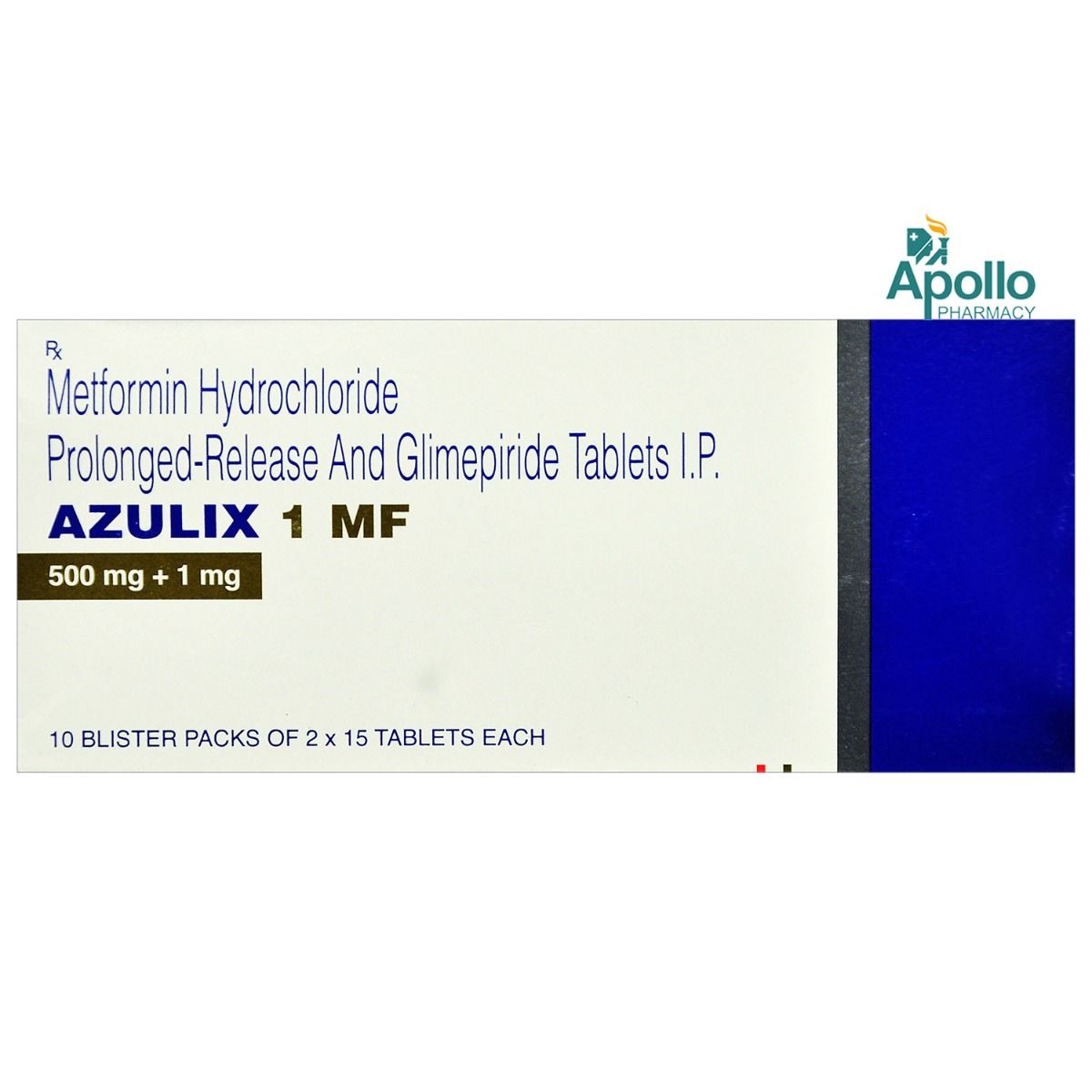 Azulix 1 MF Tablet 15's Price, Uses, Side Effects, Composition - Apollo ...
