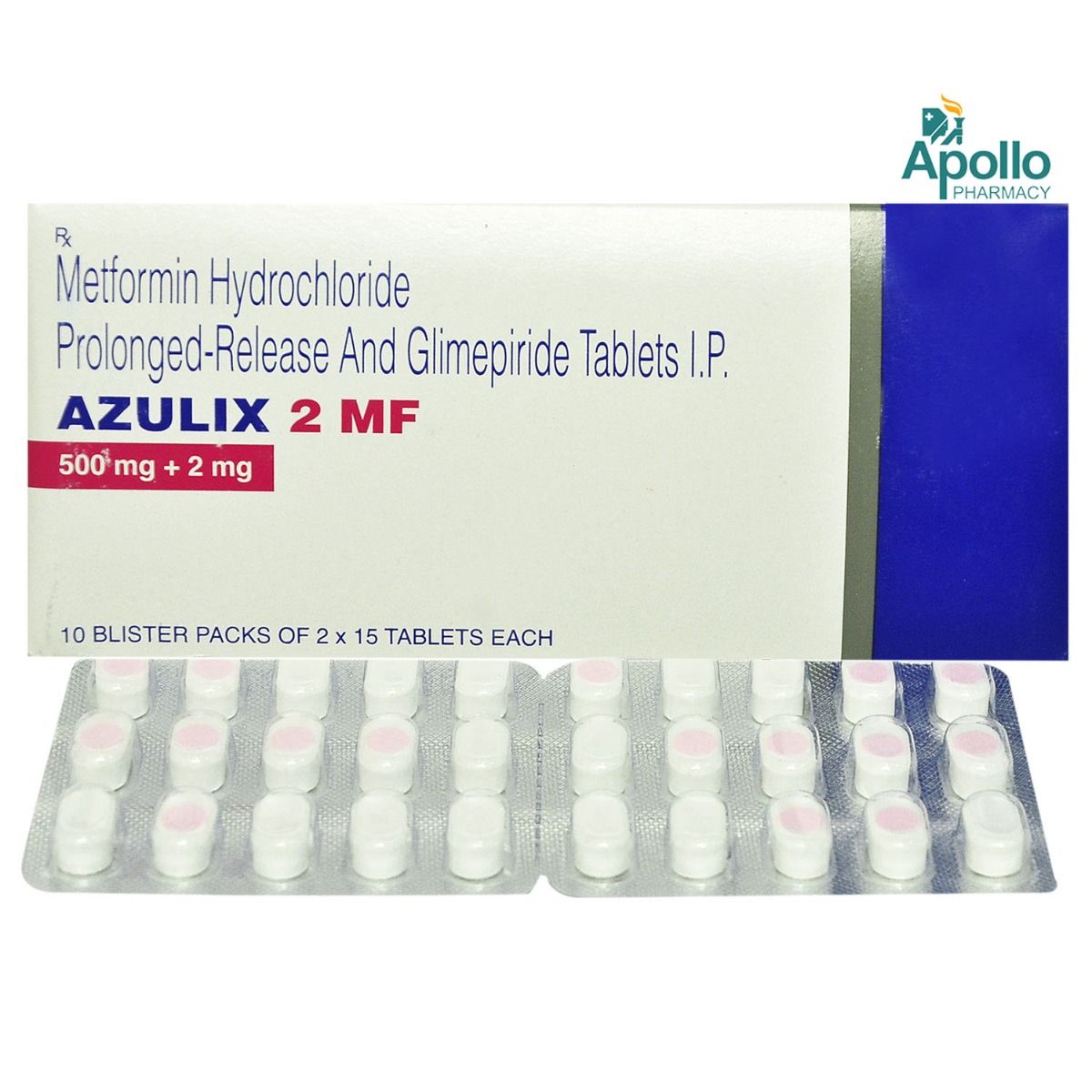 Azulix 2 MF Tablet 15's Price, Uses, Side Effects, Composition - Apollo ...