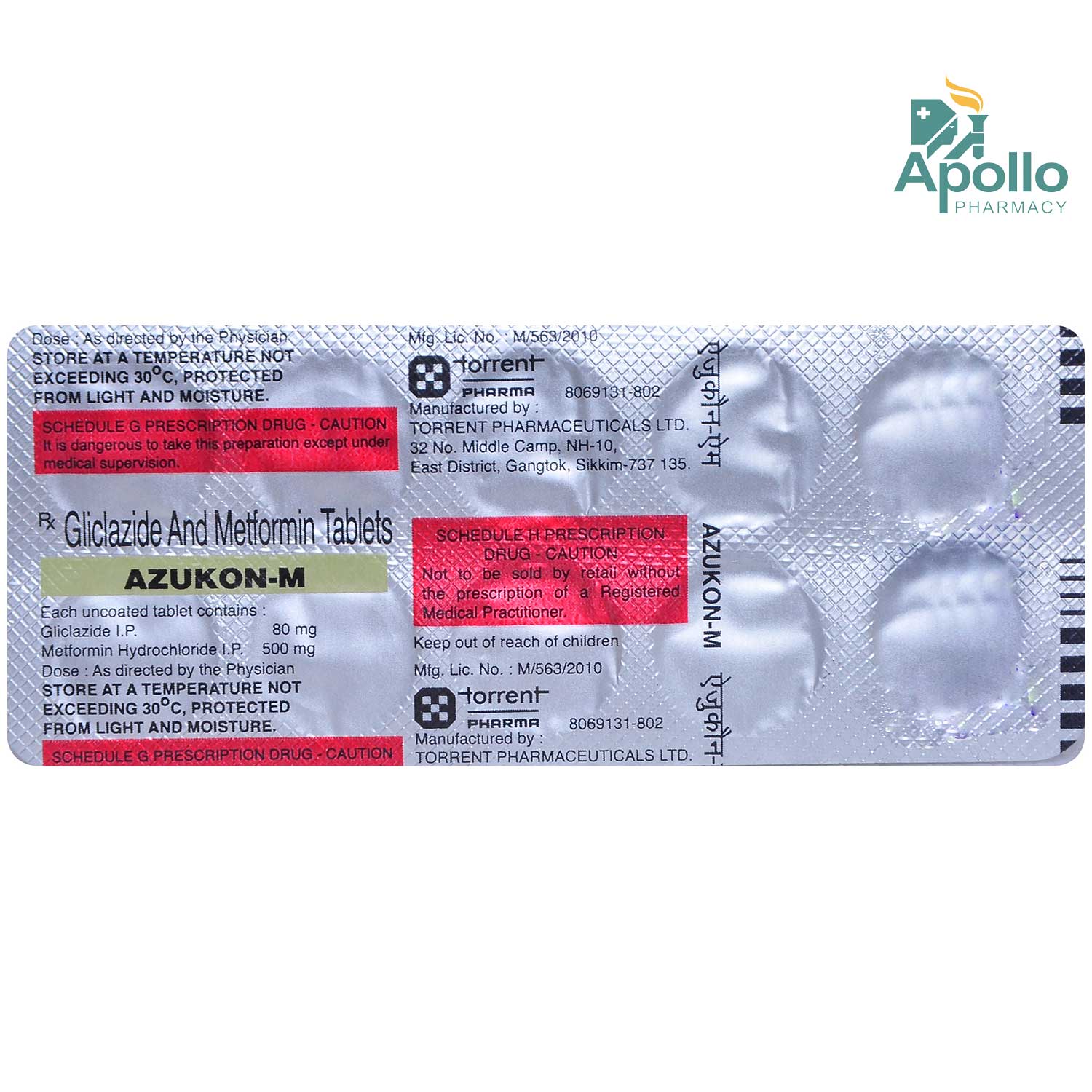 Azukon-M Tablet 10's Price, Uses, Side Effects, Composition - Apollo ...