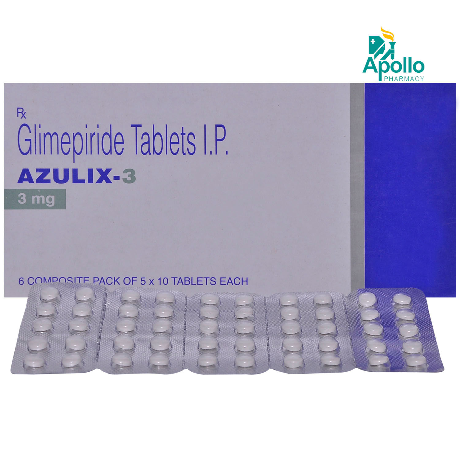 Azulix-3 Tablet 10's Price, Uses, Side Effects, Composition - Apollo ...