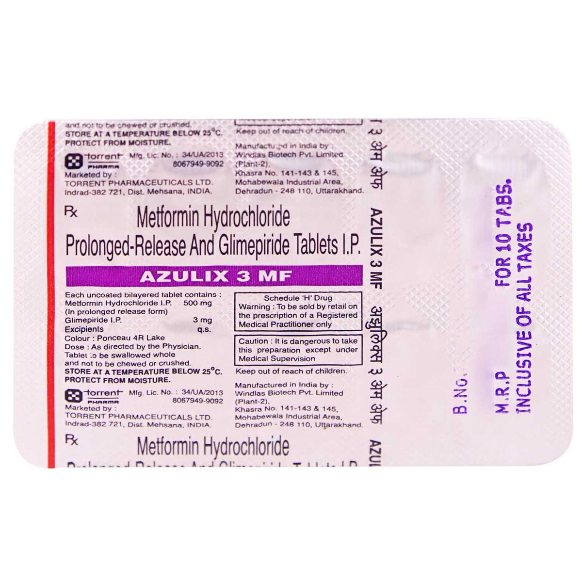 Azulix 3 MF Tablet 10's Price, Uses, Side Effects, Composition - Apollo ...