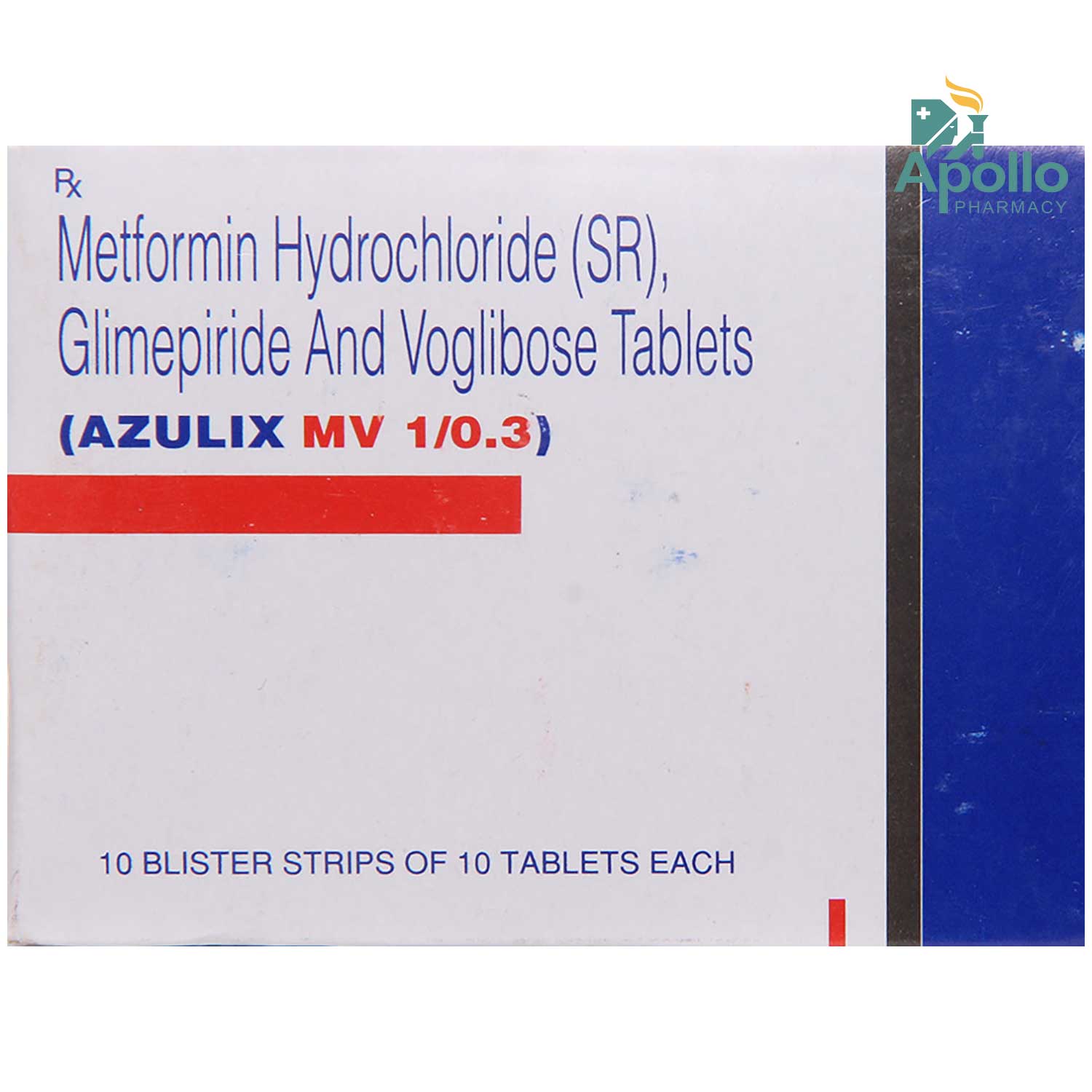 Azulix MV 1/0.3 Tablet 10's Price, Uses, Side Effects, Composition ...