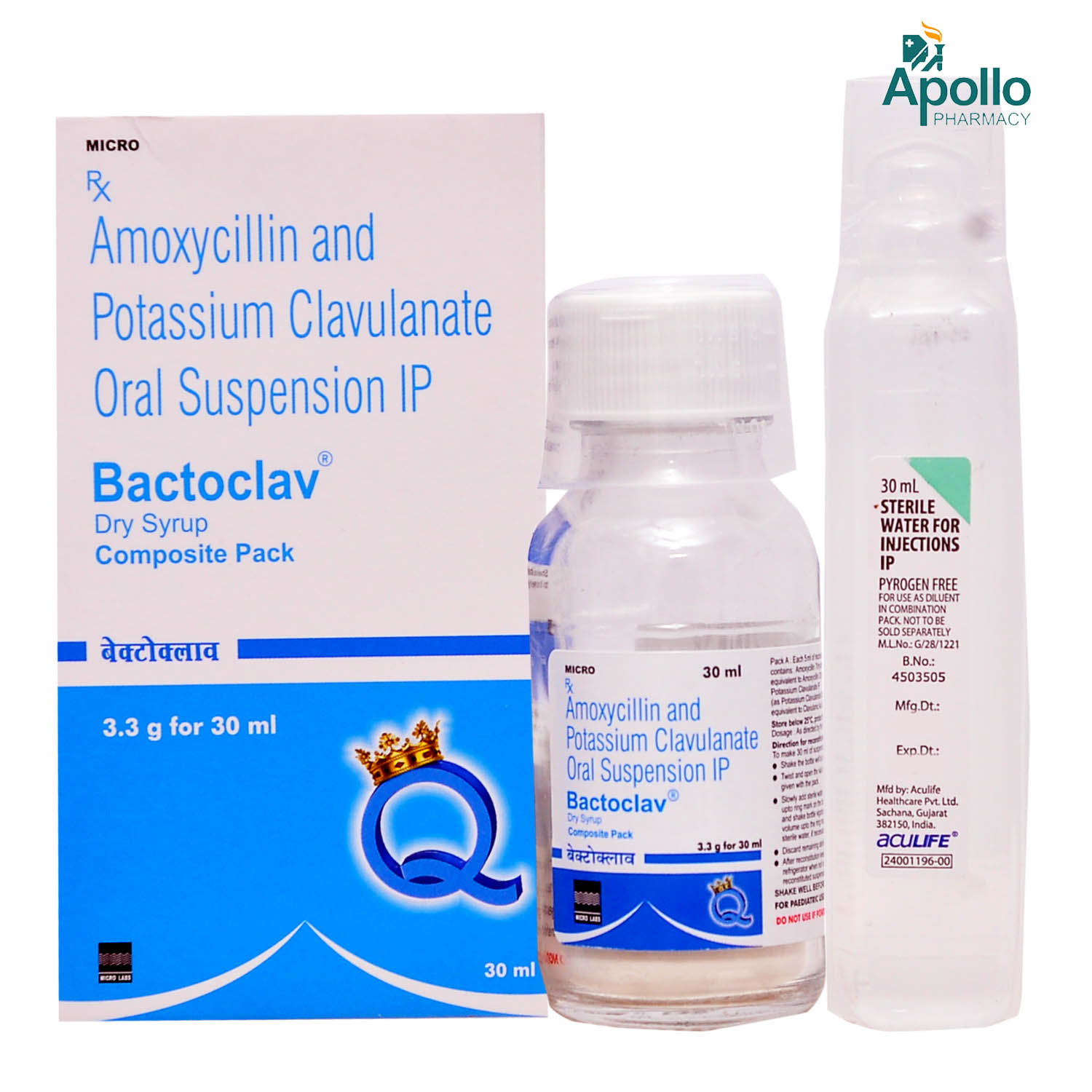 Bactoclav Dry Syrup 30 ml Price, Uses, Side Effects, Composition ...