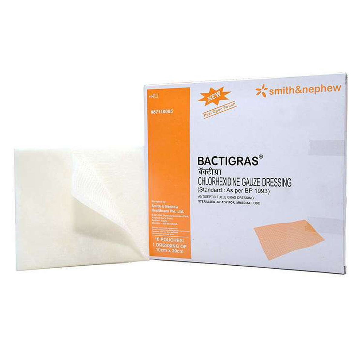 Bactigras Dressing 10 cm x 30 cm, 2 Count Price, Uses, Side Effects ...