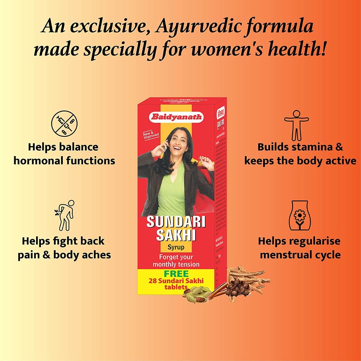 Baidyanath Sundari Sakhi Syrup, 450 ml Price, Uses, Side Effects ...