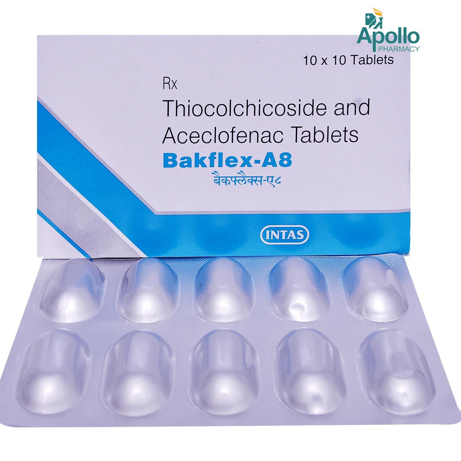 Bakflex-A8 Tablet 10's Price, Uses, Side Effects, Composition - Apollo ...