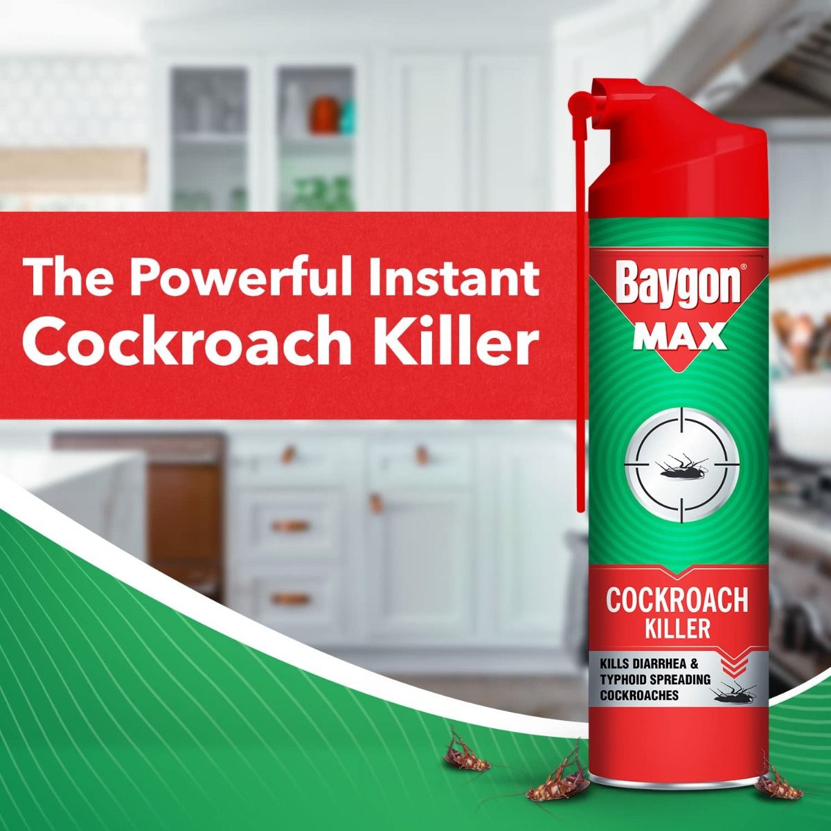 Baygon Max Cockroach Killer Spray, 400 ml Price, Uses, Side Effects ...