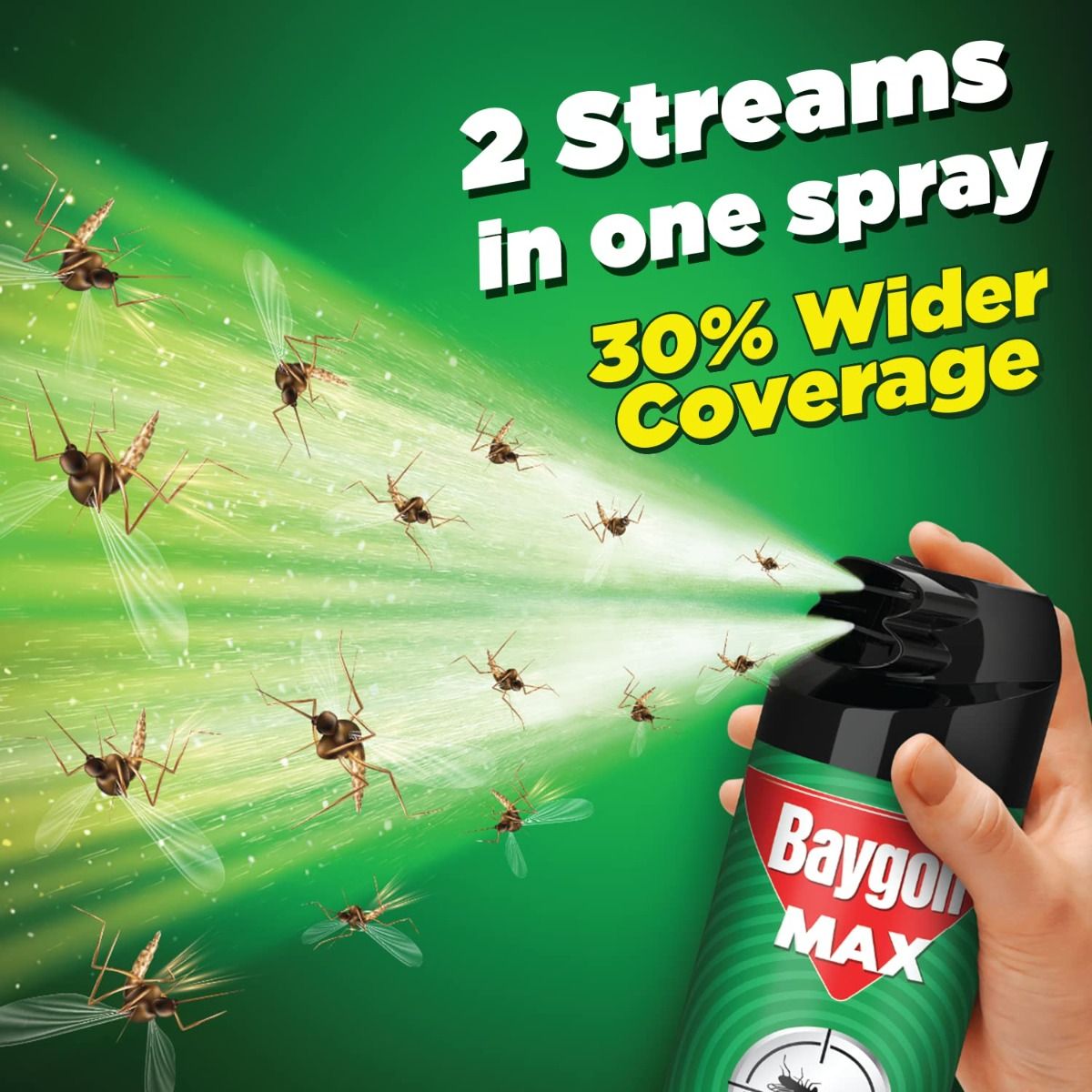 Baygon Max Mosquito & Fly Killer Spray, 400 ml Price, Uses, Side ...
