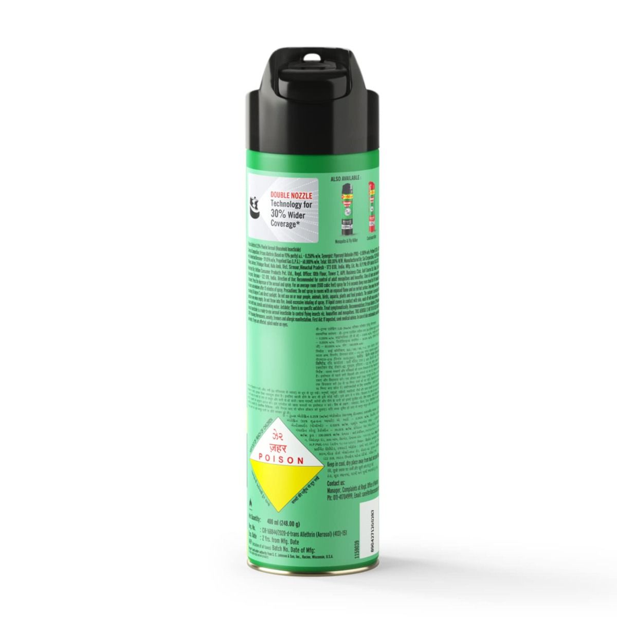 Baygon Max Lime Mosquito & Fly Killer Spray, 400 ml Price, Uses, Side ...