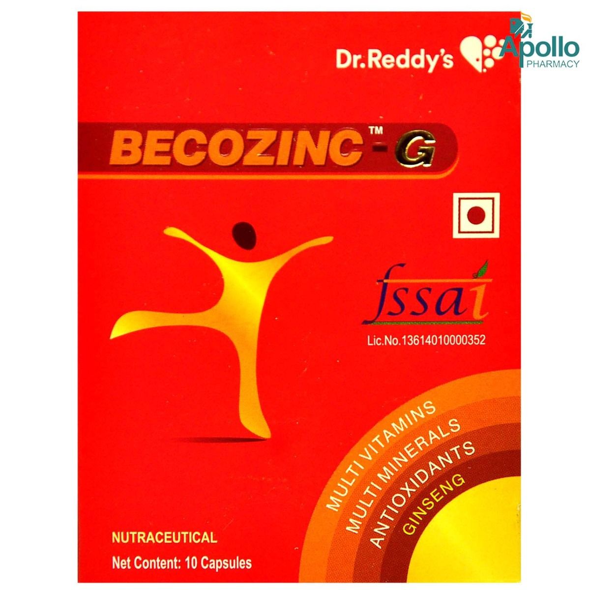 Becozinc-G Capsule 10's Price, Uses, Side Effects, Composition - Apollo ...