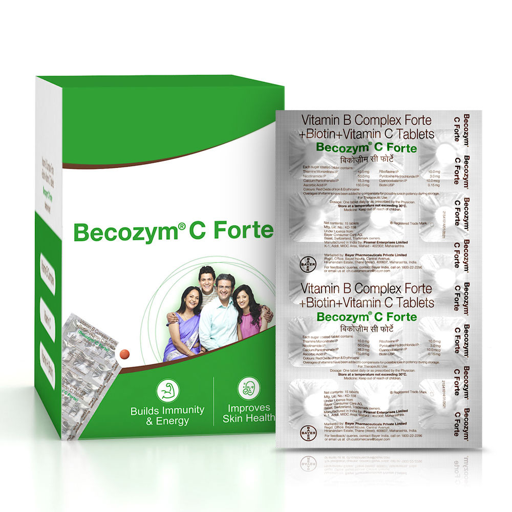 Becozyme C Forte Tablet 15's Price, Uses, Side Effects, Composition ...