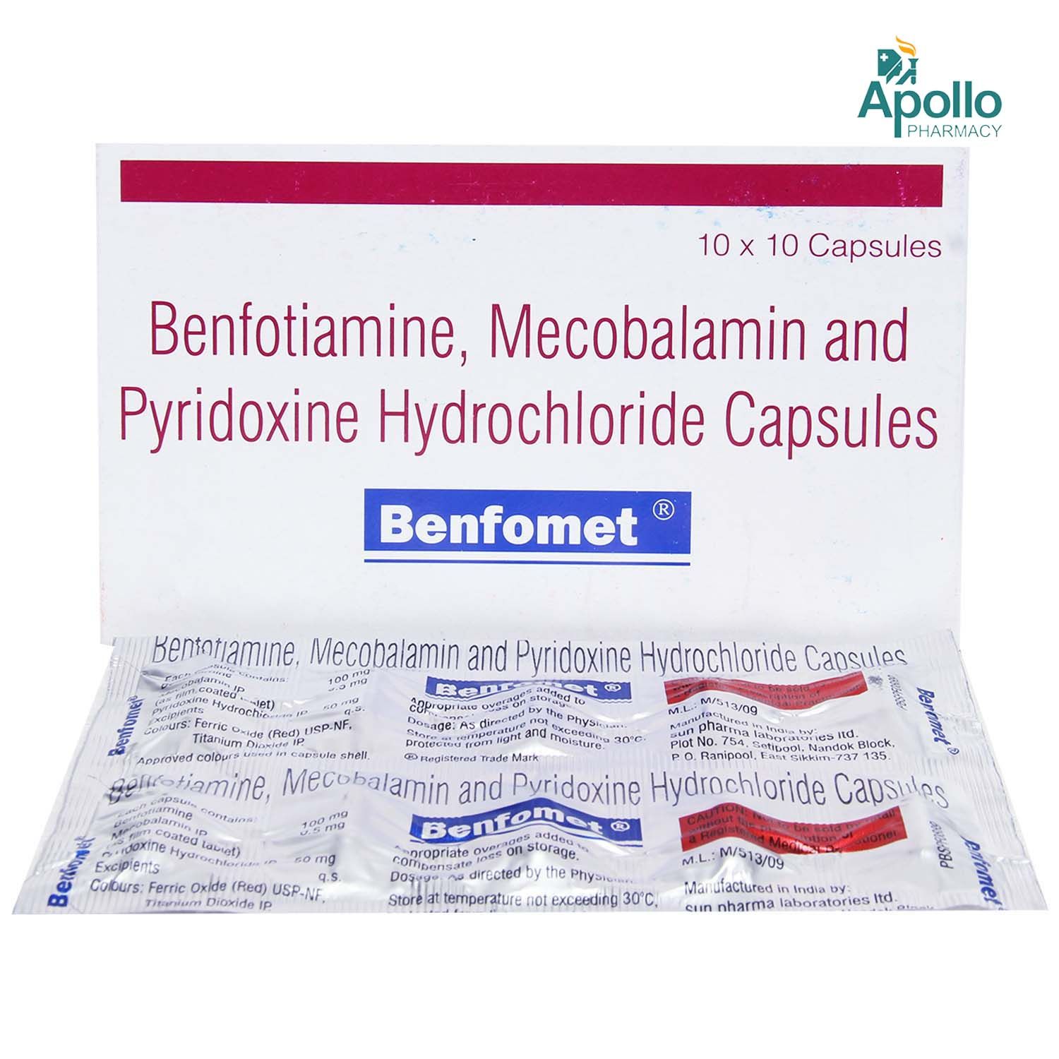 Benfomet Capsule 10's Price, Uses, Side Effects, Composition - Apollo ...