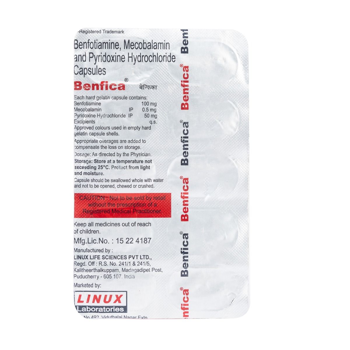 Benfica Capsule 10's Price, Uses, Side Effects, Composition - Apollo ...