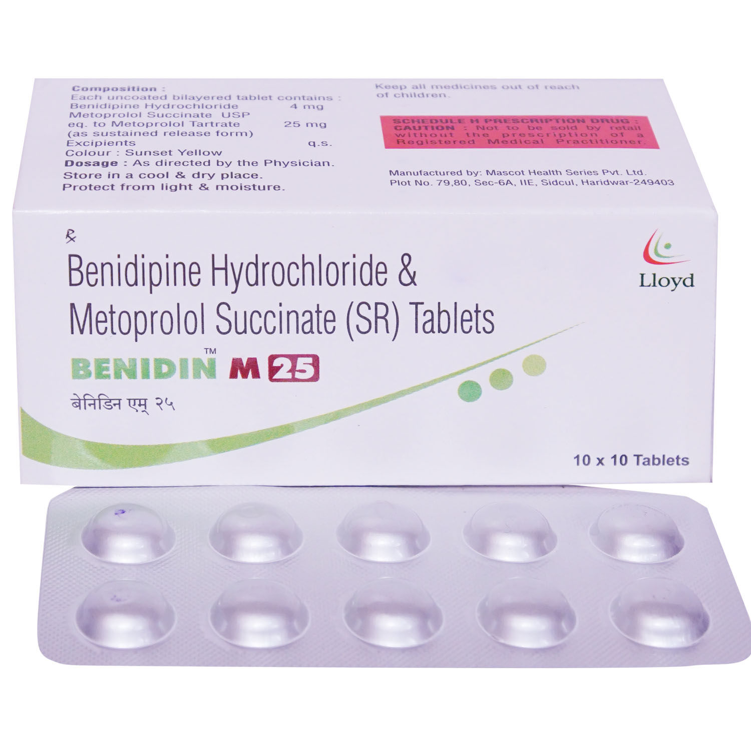 Benidin M 25 Tablet 10's Price, Uses, Side Effects, Composition ...