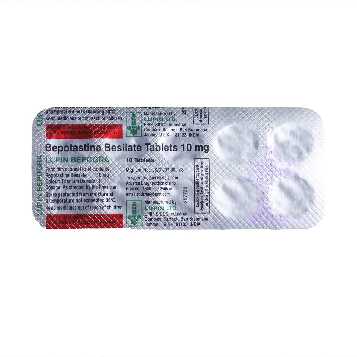 Bepogra Tablet 10's Price, Uses, Side Effects, Composition - Apollo ...