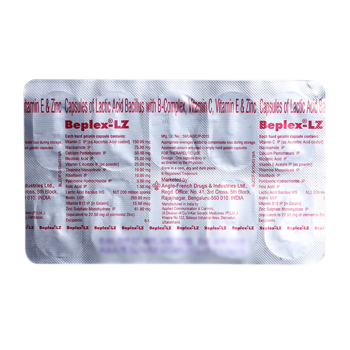 Beplex LZ Capsule 10's Price, Uses, Side Effects, Composition - Apollo ...