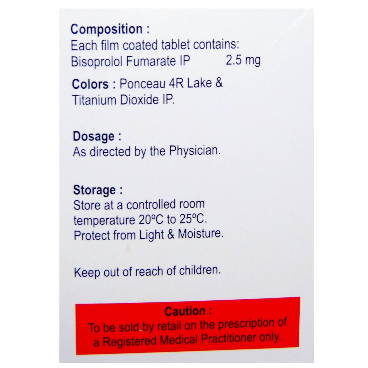 Besicor 2.5 mg Tablet 15's Price, Uses, Side Effects, Composition ...