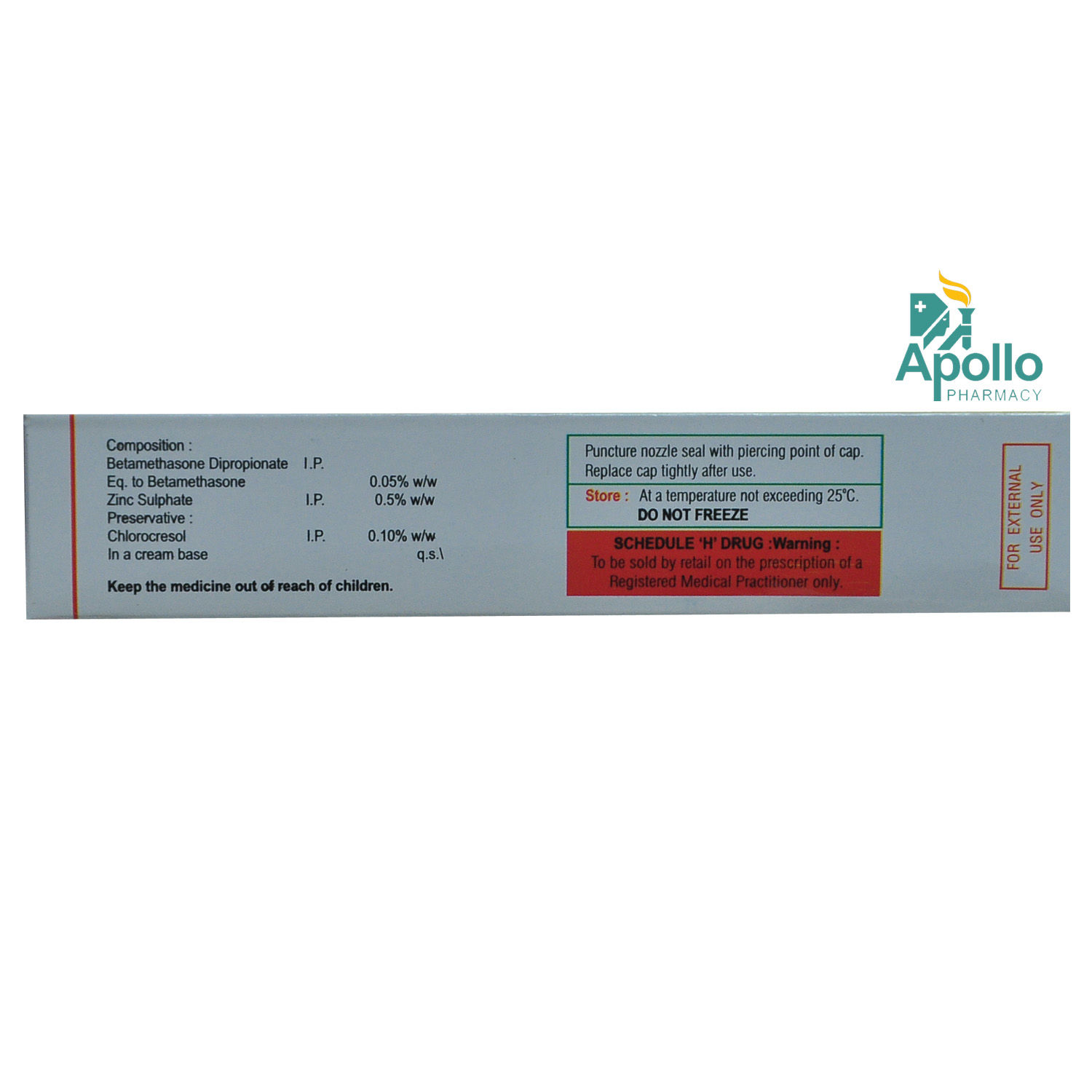 Betaderm Z Cream 30 gm Price, Uses, Side Effects, Composition - Apollo ...