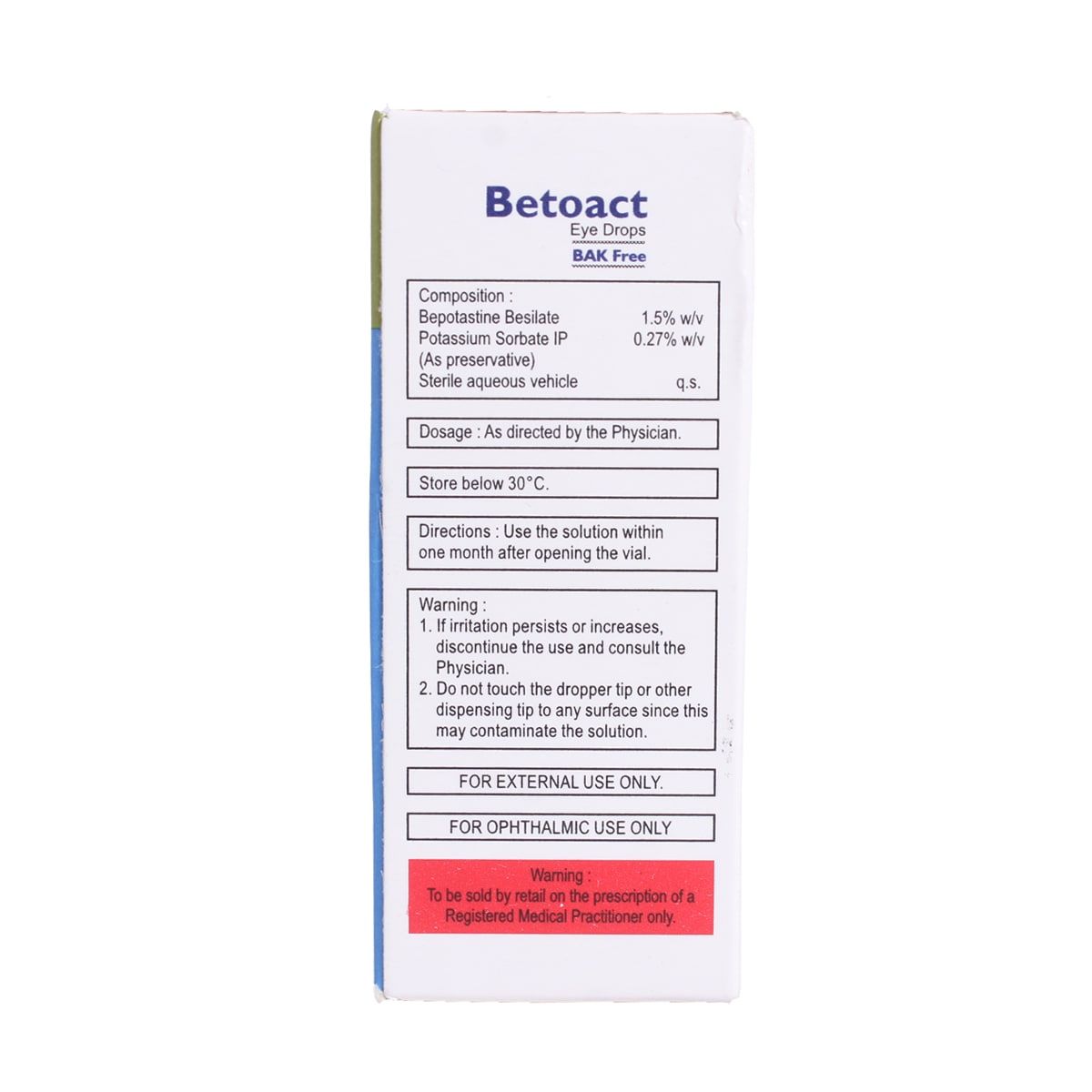 Betoact Eye Drops 5 ml Price, Uses, Side Effects, Composition - Apollo ...