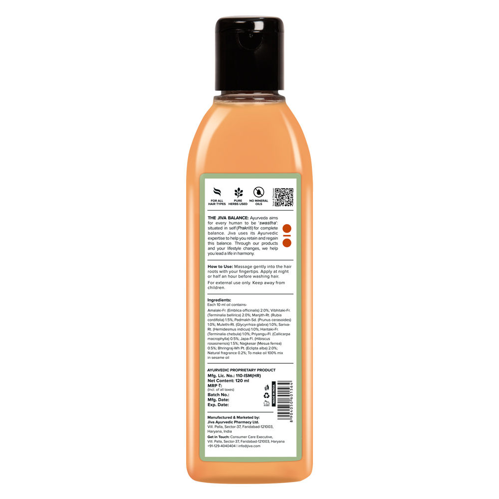 Jiva Bhringraj Hair Oil, 120 ml Price, Uses, Side Effects, Composition - Apollo Pharmacy