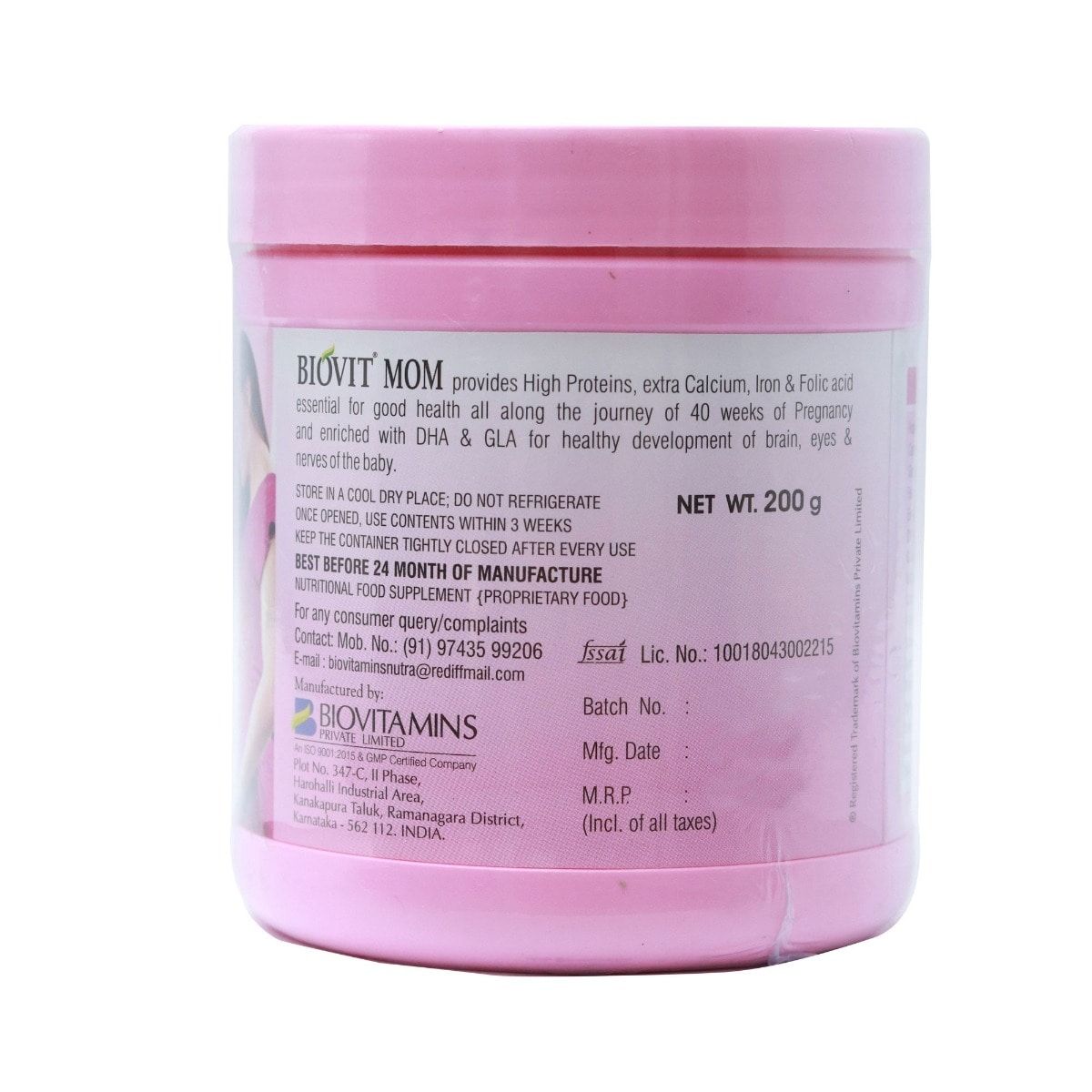 Biovit Mom Powder 200 gm Price, Uses, Side Effects, Composition ...