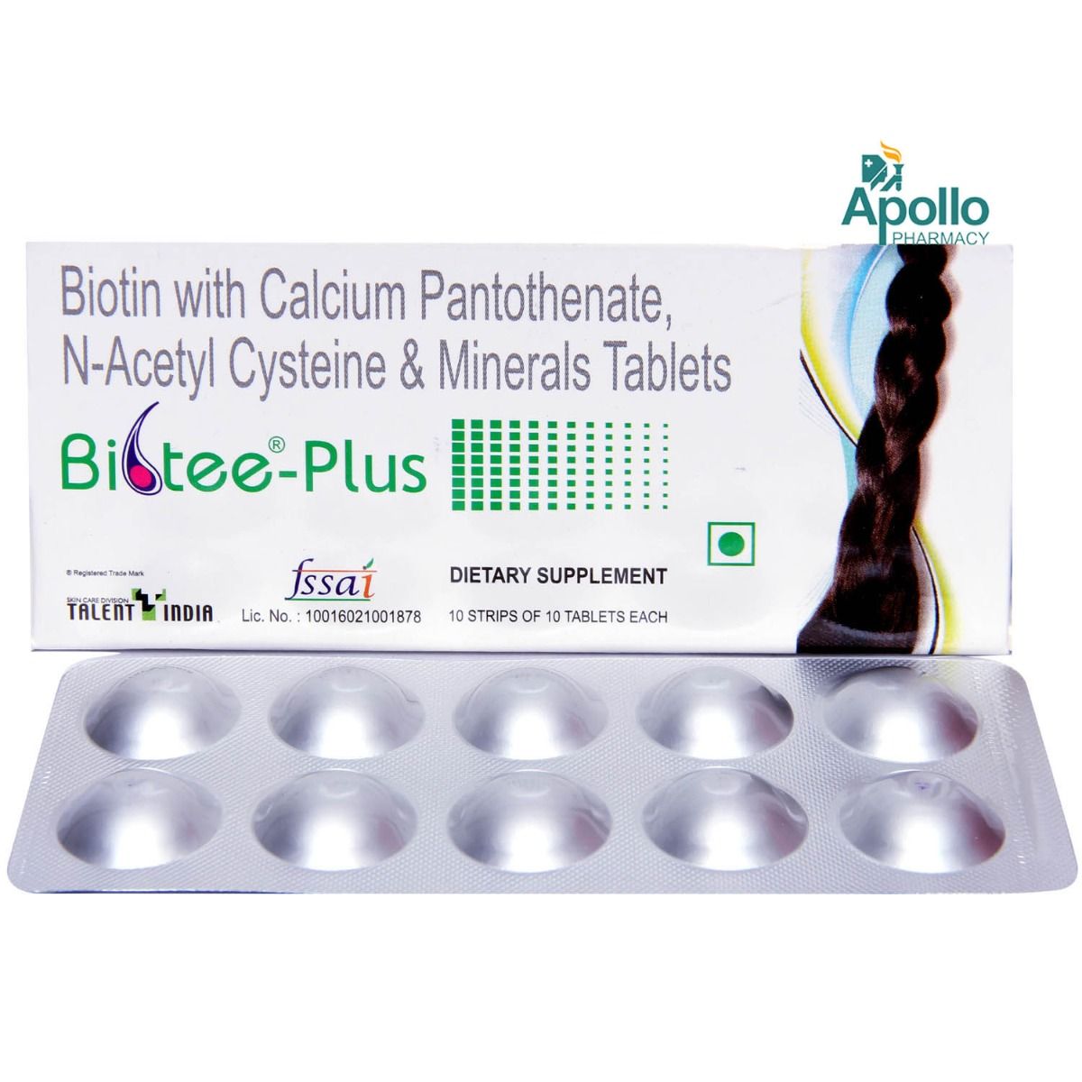 Biotee-Plus Tablet 10's Price, Uses, Side Effects, Composition - Apollo ...